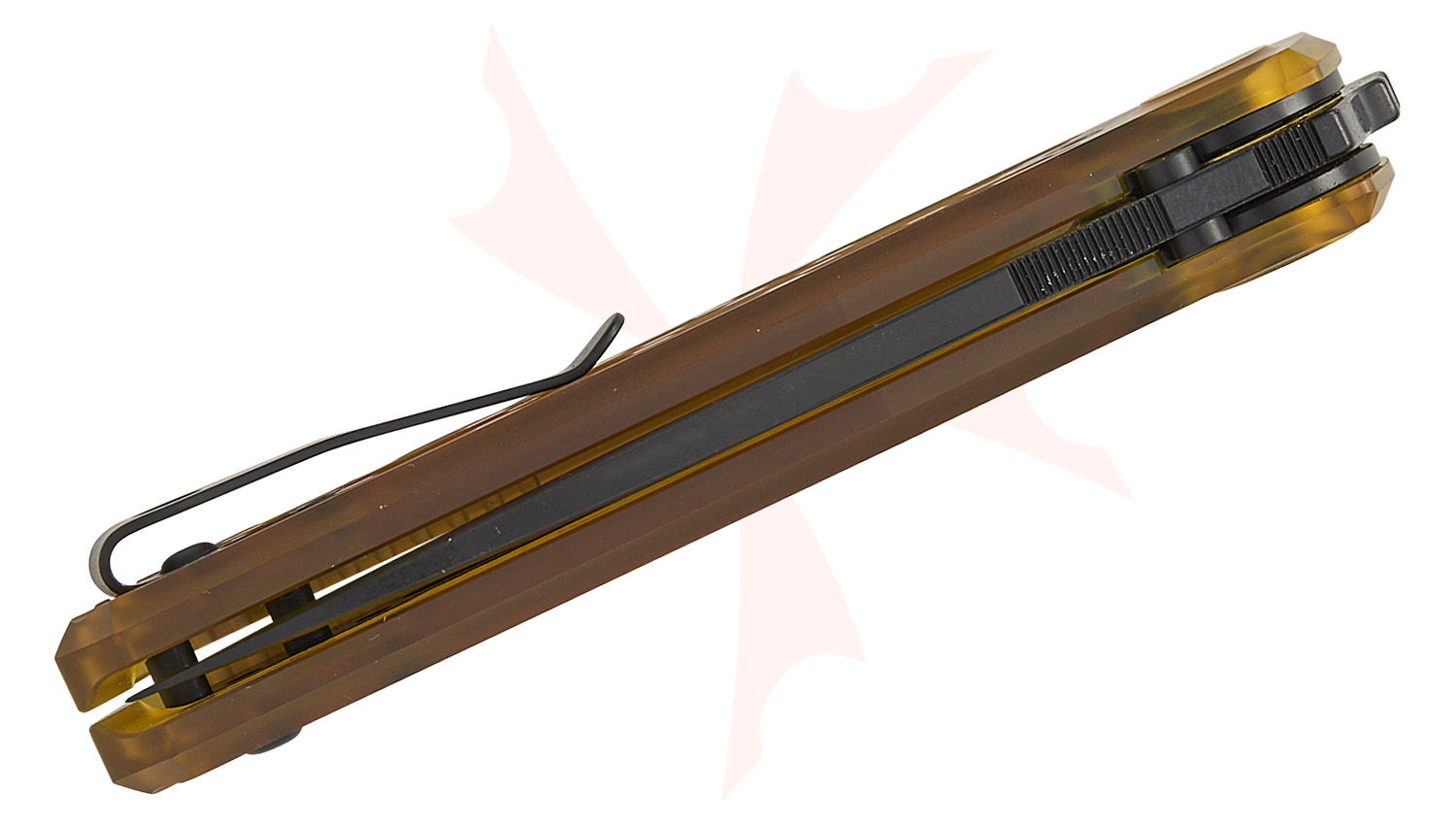 Reate Knives PL-6 Pivot Lock Front Flipper Knife 3.5" Nitro-V Black PVD ...