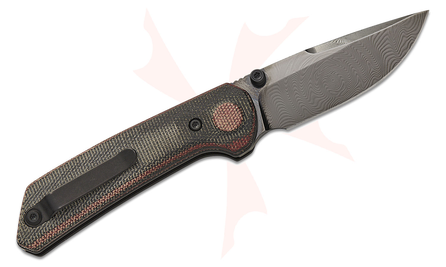 Reate Knives Alvin Lee PL-XT Pivot Lock Folding Knife 3" Damascus Black ...