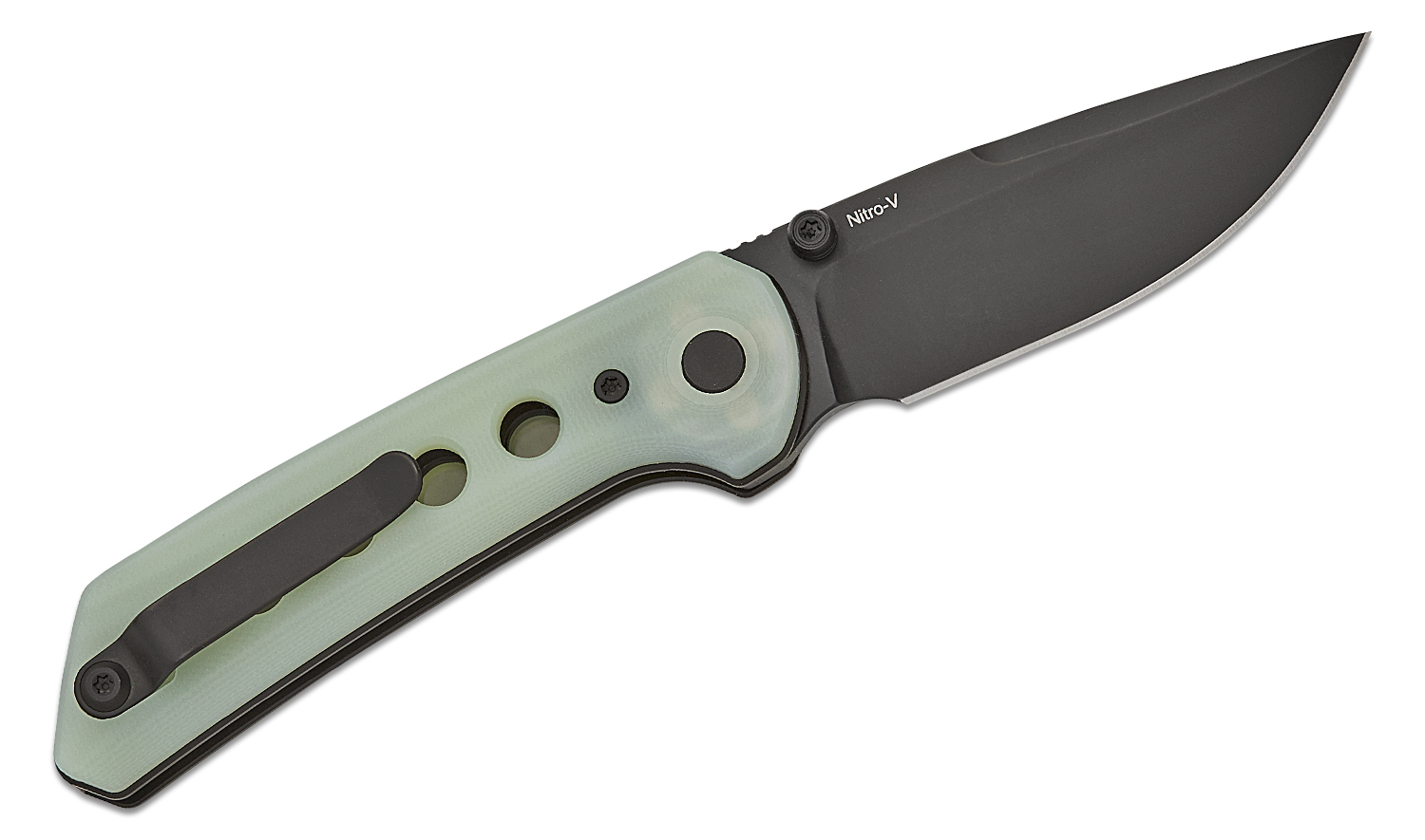 Reate Knives Alvin Lee PL-XT Pivot Lock Folding Knife 3" Nitro-V Black ...