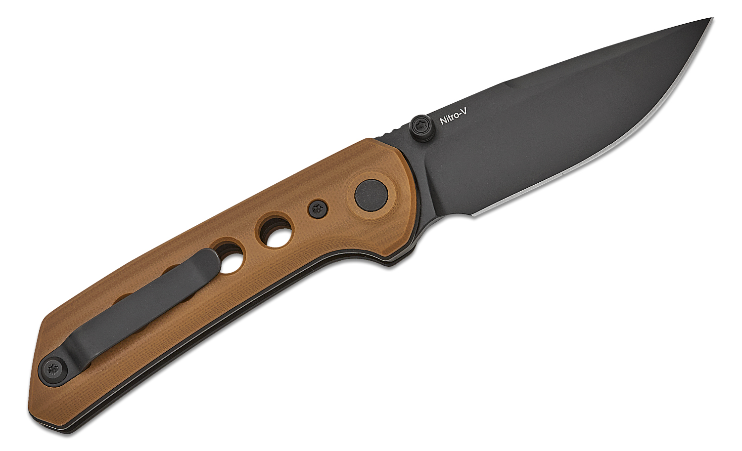 Reate Knives Alvin Lee PL-XT Pivot Lock Folding Knife 3" Nitro-V Black ...