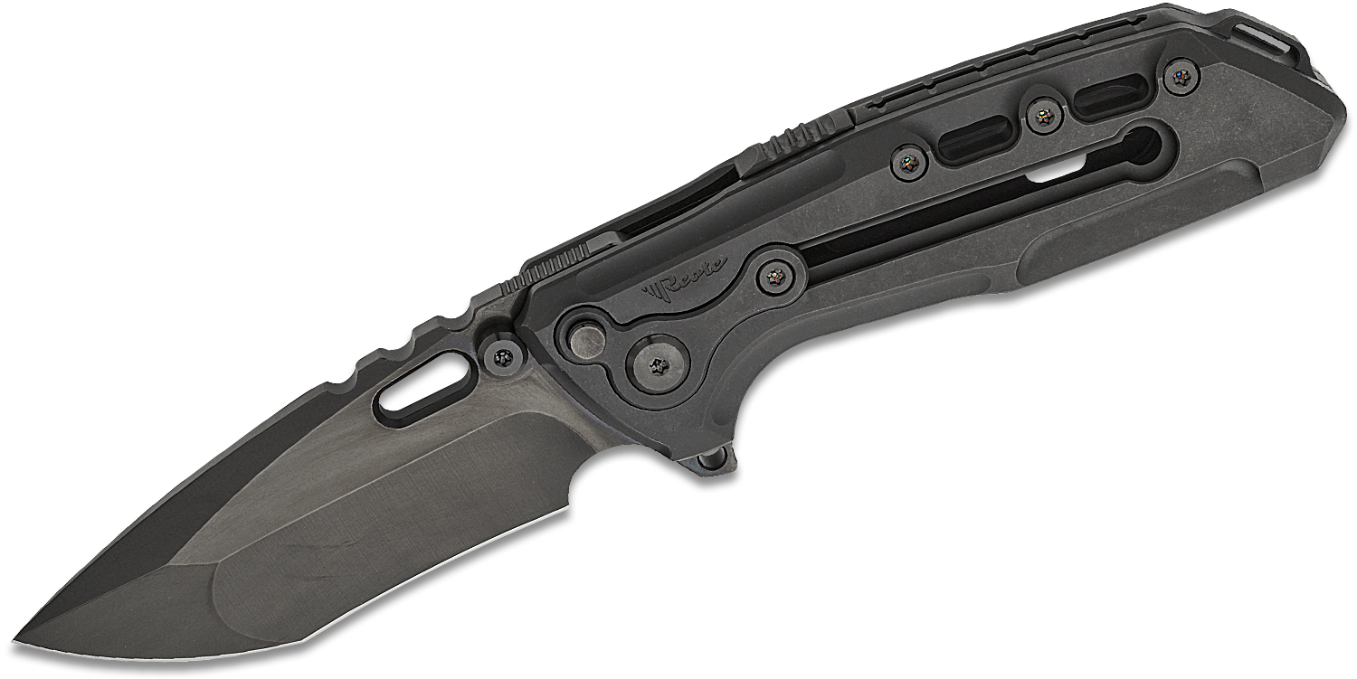 Reate Knives T1000-V2 Button Frame Lock Flipper Knife 3.75" M390 Satin ...