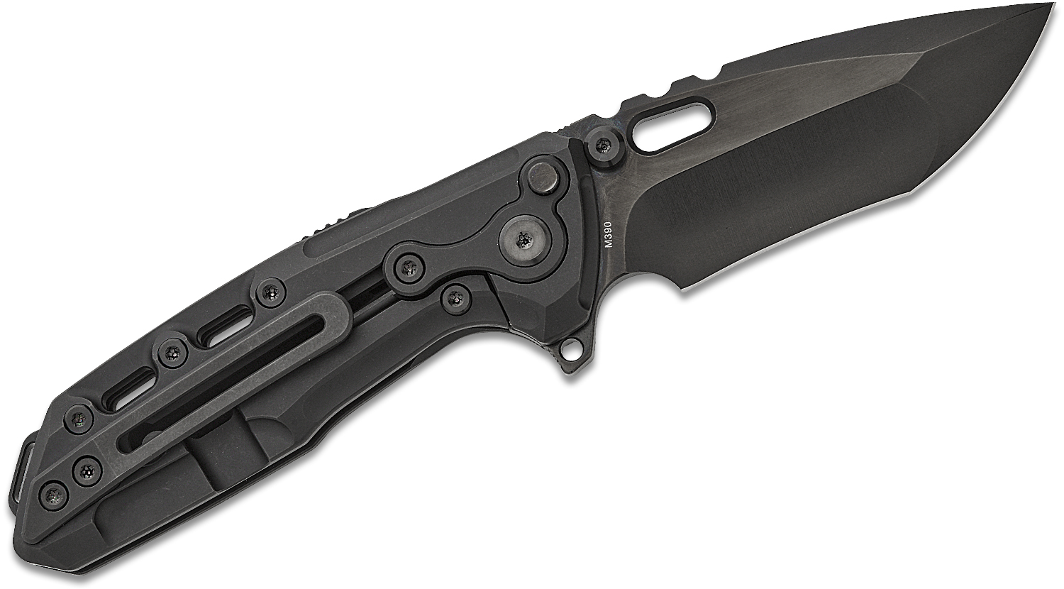 Reate Knives T1000-V2 Button Frame Lock Flipper Knife 3.75" M390 Satin ...