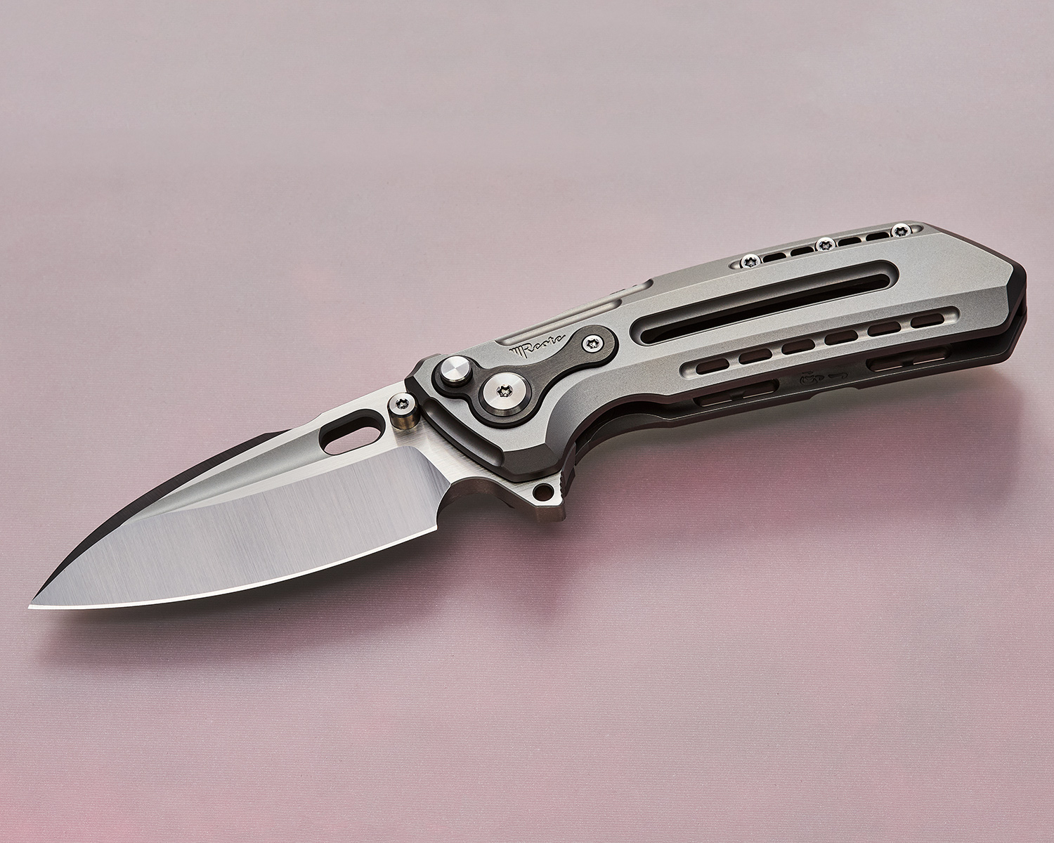 Reate Knives Alvin Lee T6000 Button Frame Lock Flipper Knife 3.1" M390 ...