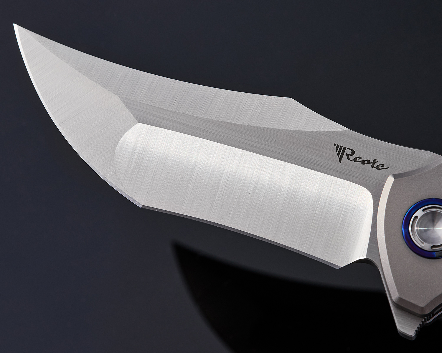 Reate Knives Tiger Liner Lock Flipper Knife 3.75" M390 Belt Satin ...