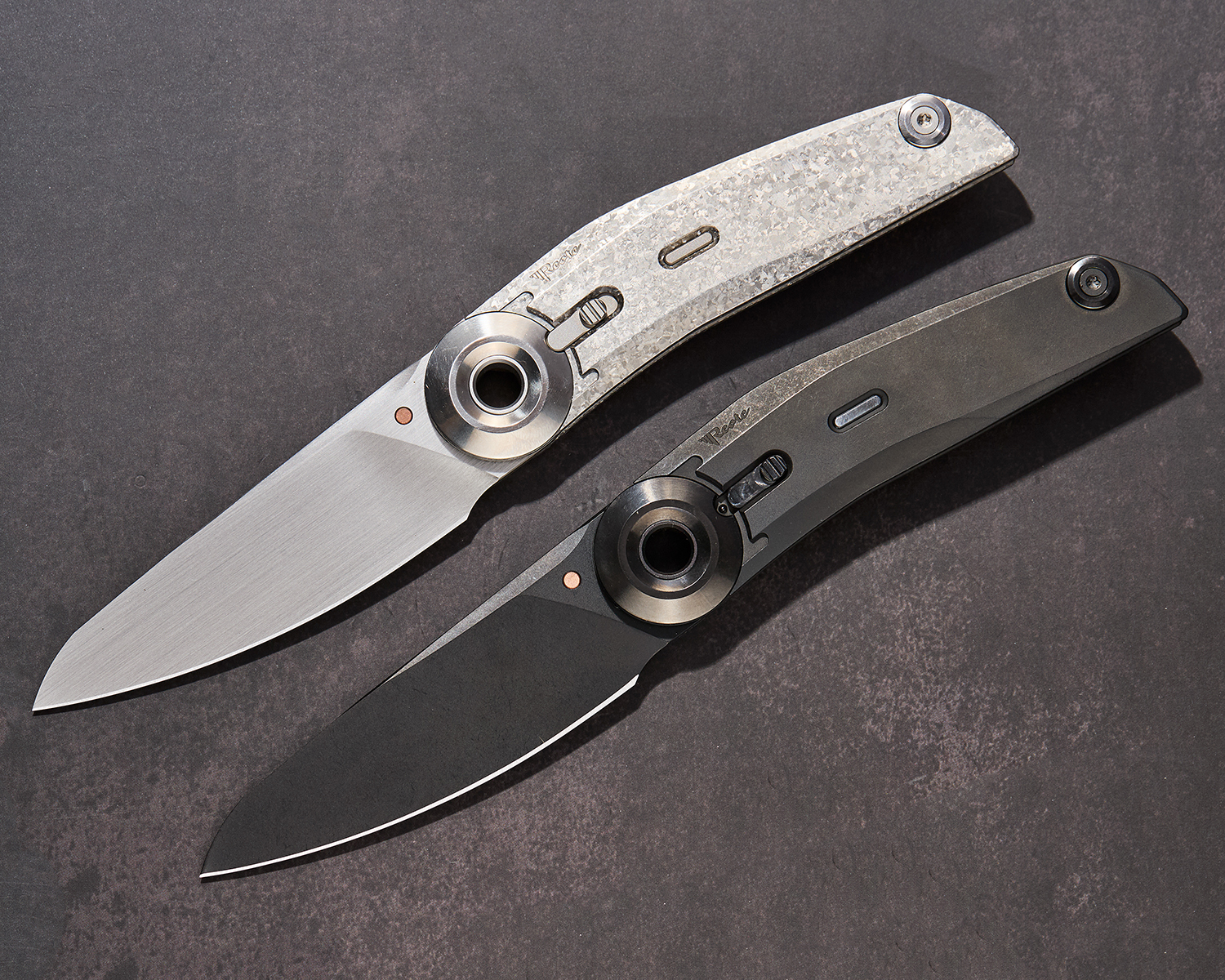 Reate Knives VULPEX Knives VK-TRON Double Detent Flipper Knife 3.375 ...