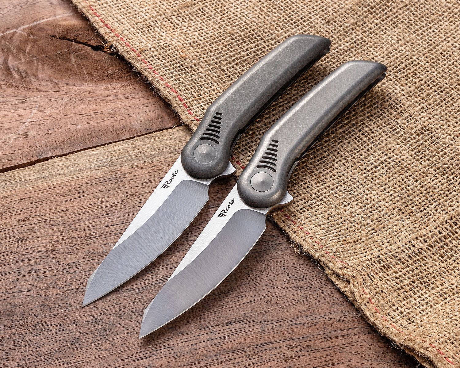 Reate Knives Gents #9 Flipper Knife 3.3" M390 Satin Drop Point Blade ...