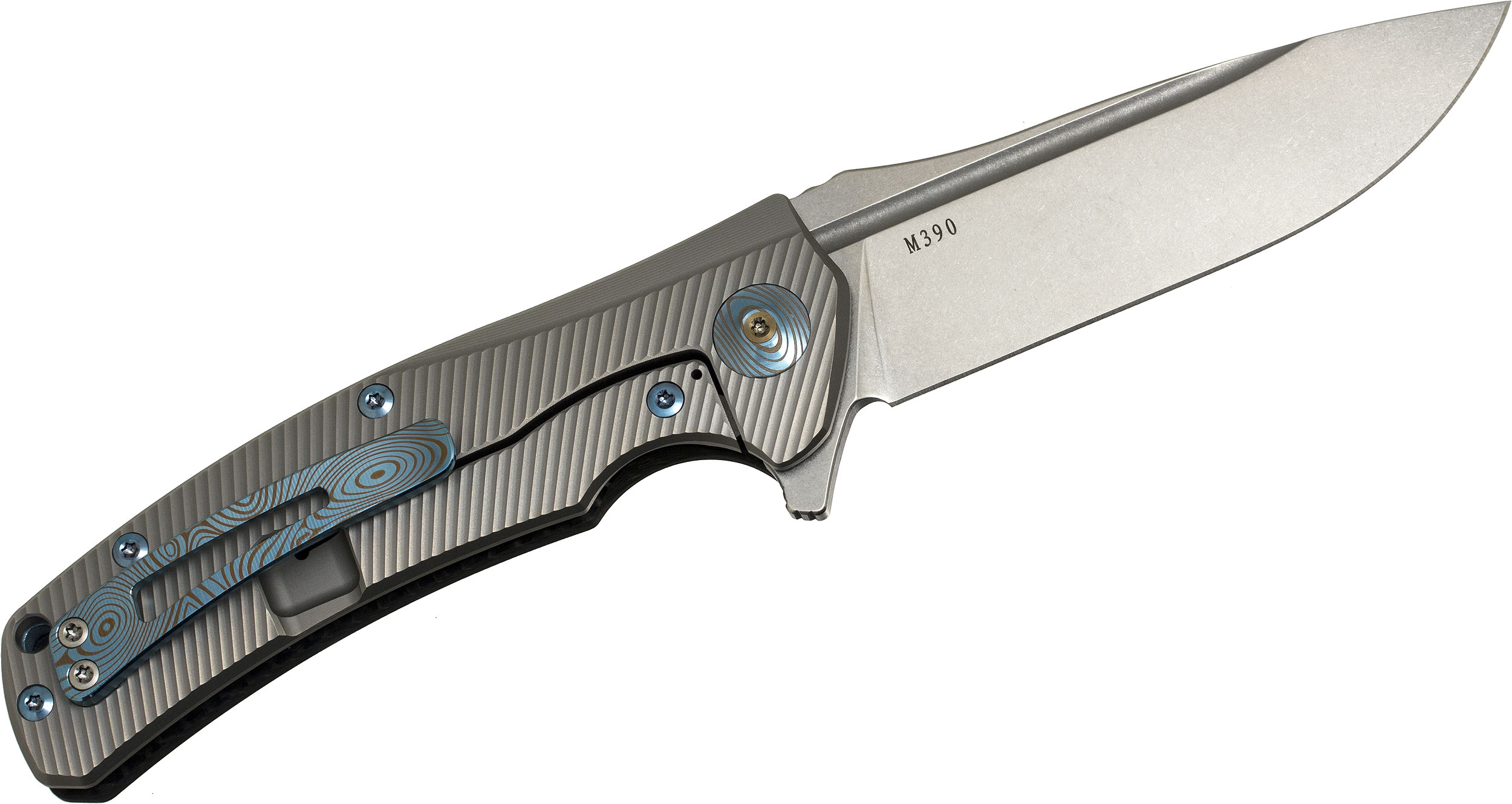 Reate Knives Horizon-D Folding 3.75" M390 Stonewashed Plain Blade ...