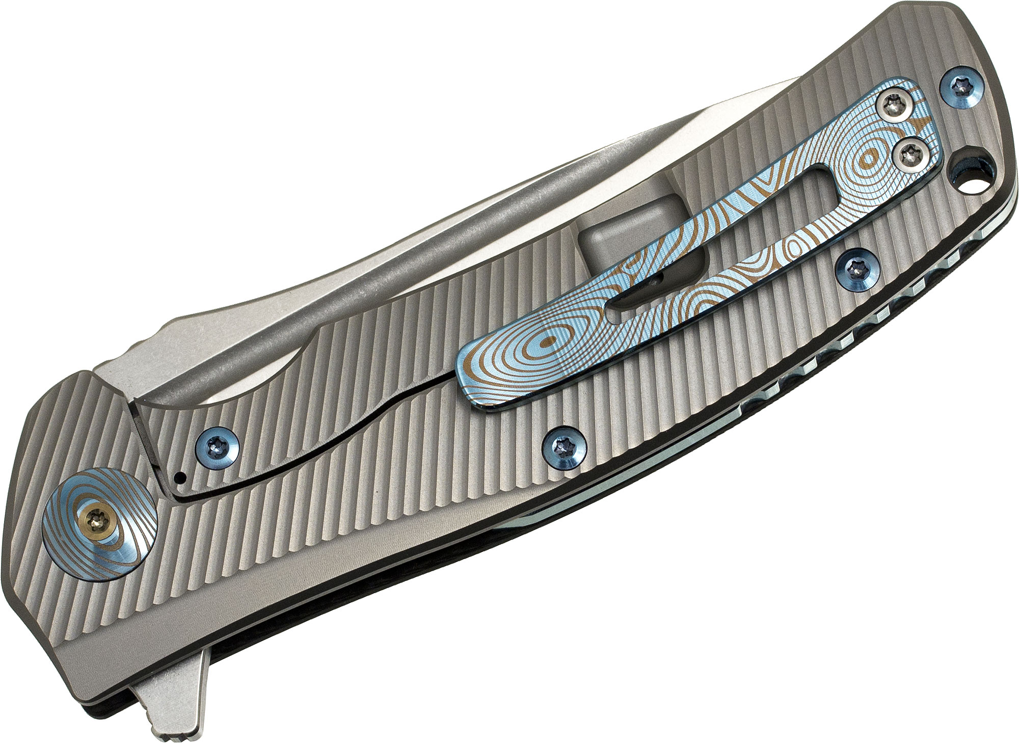 Reate Knives Horizon-D Folding 3.75" M390 Stonewashed Plain Blade ...