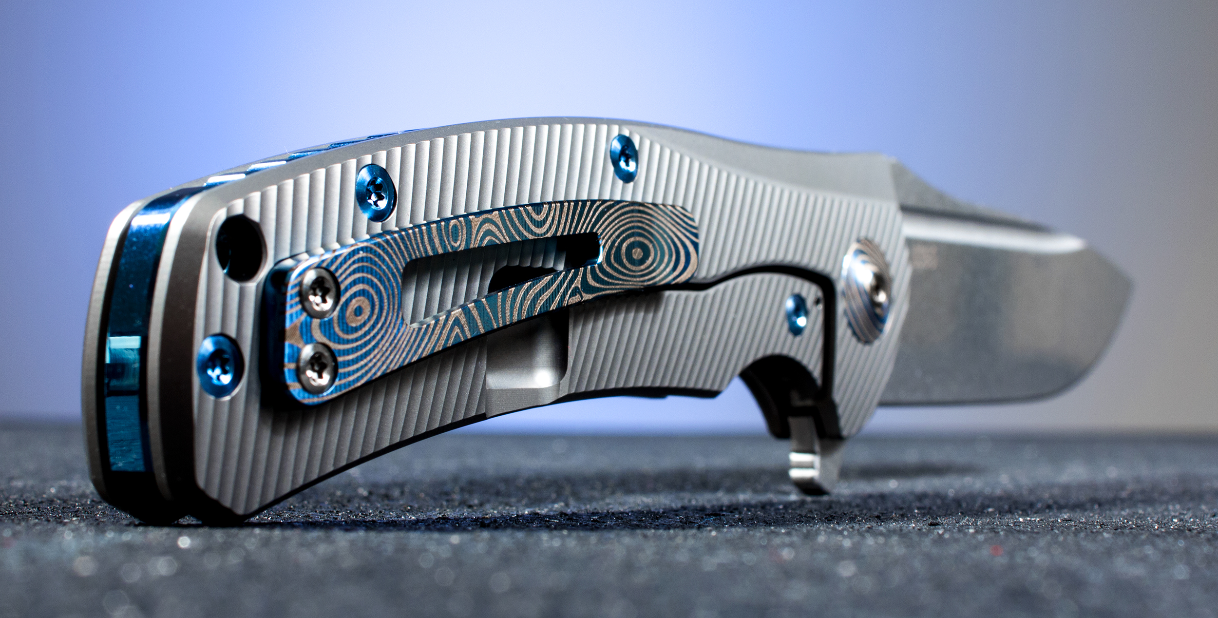 Reate Knives Horizon-D Folding 3.75" M390 Satin Plain Blade, Milled ...