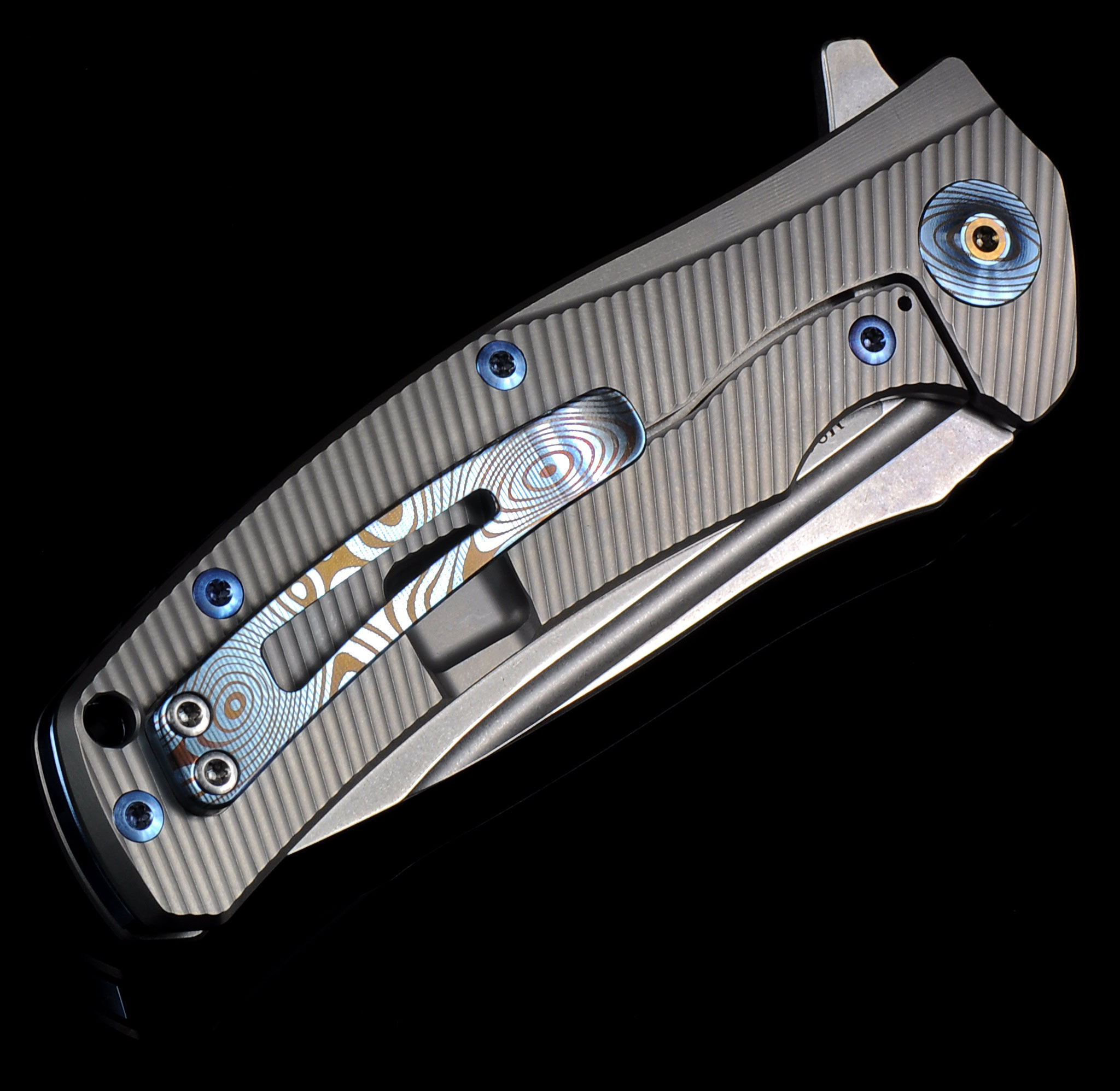 Reate Knives Horizon-D Folding 3.75" M390 Satin Plain Blade, Milled ...