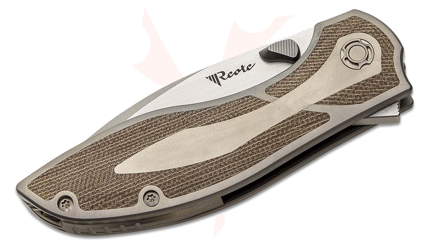 Reate Knives Iron-X Flipper Knife 3.25" M390 Satin Drop Point Blade, 3D ...