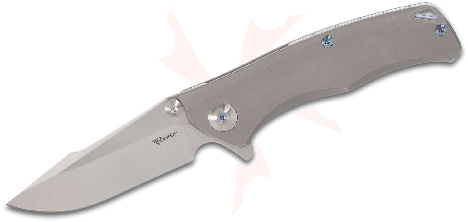 Reate Knives 2018 Torrent Flipper Knife 3.625" RWL-34 Two-Tone Blade ...