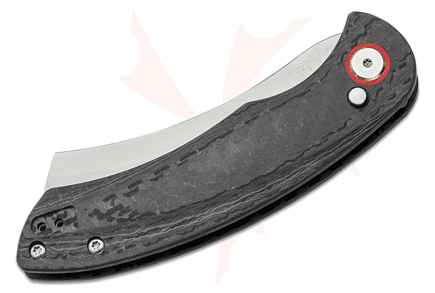 Red Horse Hell Razor P AUTO Folding Knife 3.625" S35VN Satin Plain ...