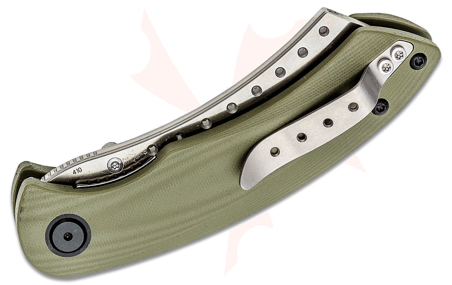 Red Horse Hell Razor P Liner Lock Folding Knife 3.625" S35VN Satin ...