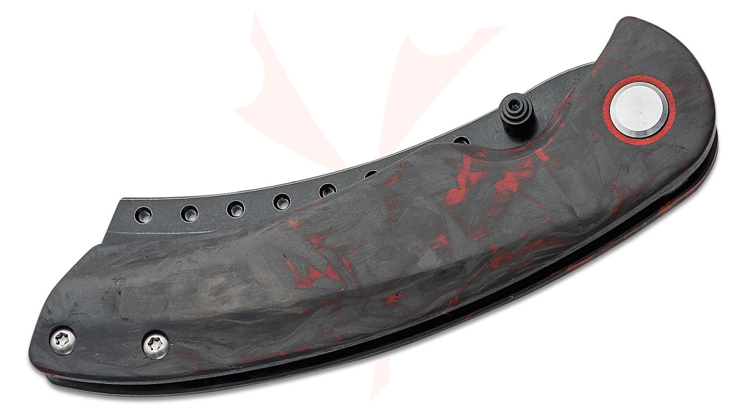 Red Horse Hell Razor P Liner Lock Folding Knife 3.625" S35VN Black PVD ...