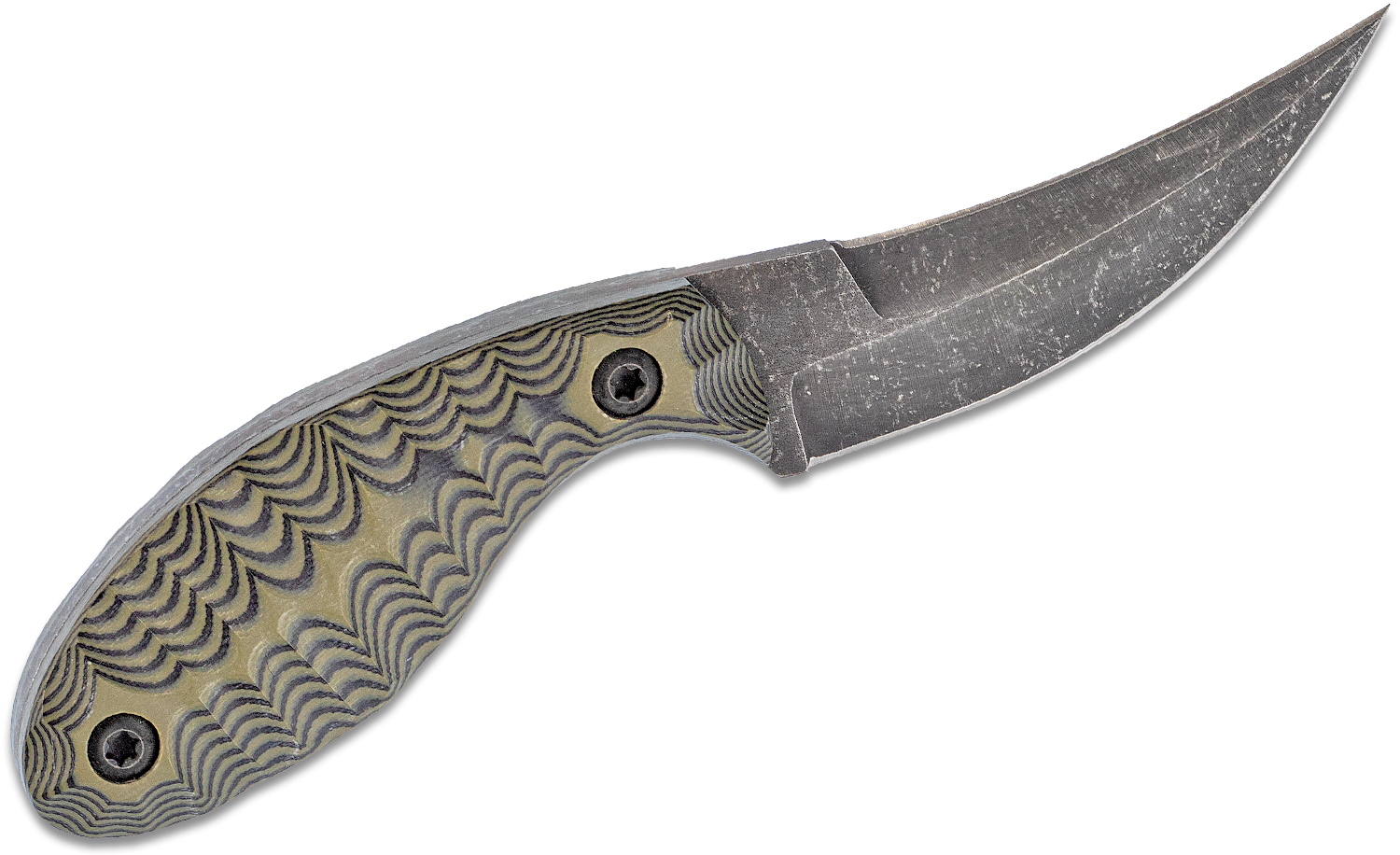 Red Meat Steel Custom Jambi Fixed Blade Knife 3.25" AEB-L Double Edge ...