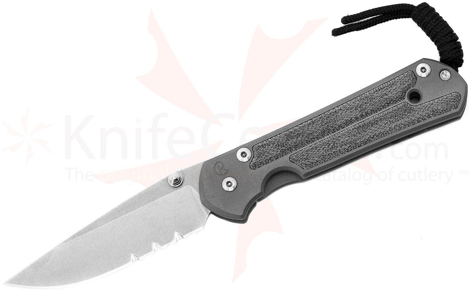 Chris Reeve Large Sebenza 21, 3.625" S35VN Serrated Blade, Titanium w ...