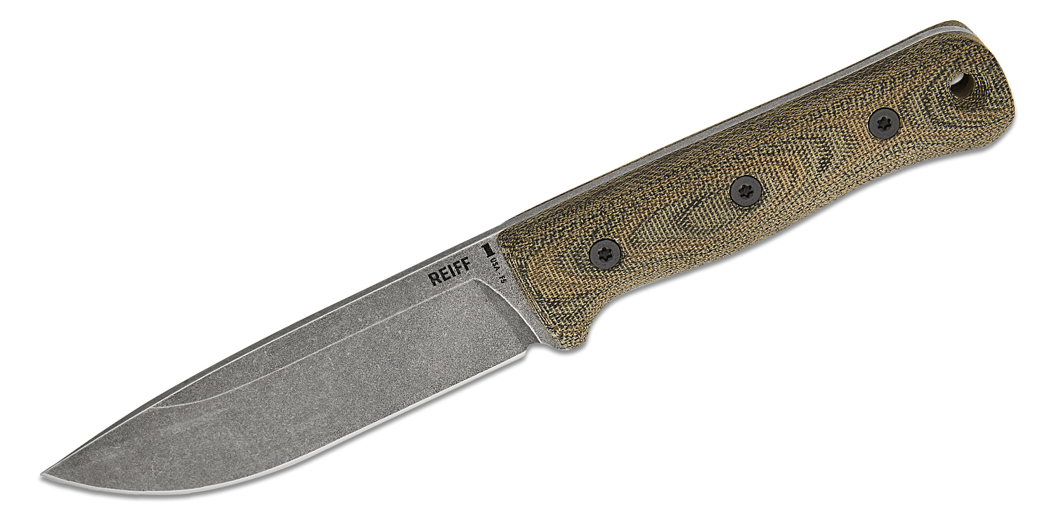 Reiff Knives F5 Field Survival Fixed Blade Knife 5" CPM-3V Acid ...