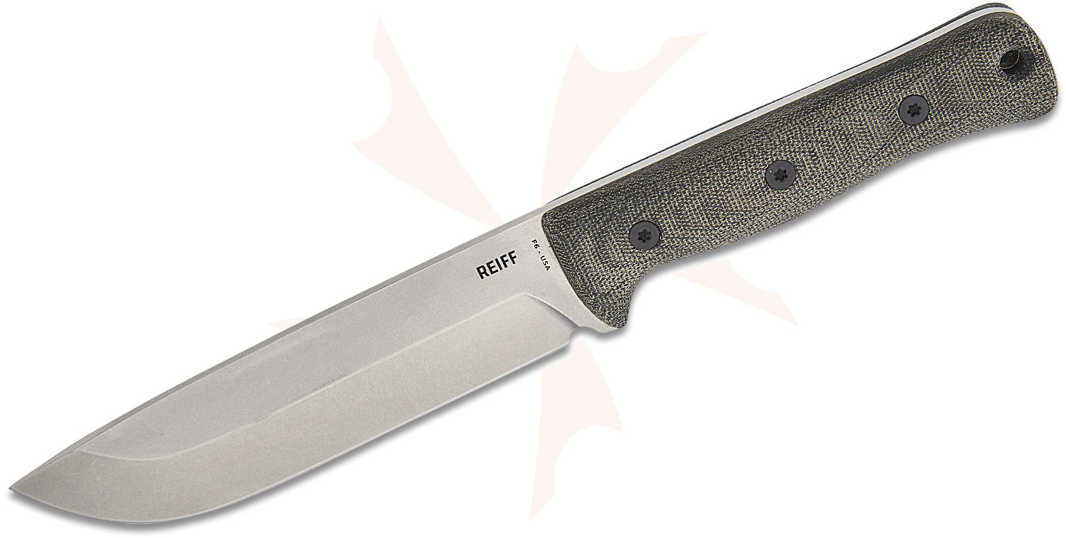 Reiff Knives F6 Leuku Saber Ground Fixed Blade Knife 6" CPM-MagnaCut ...