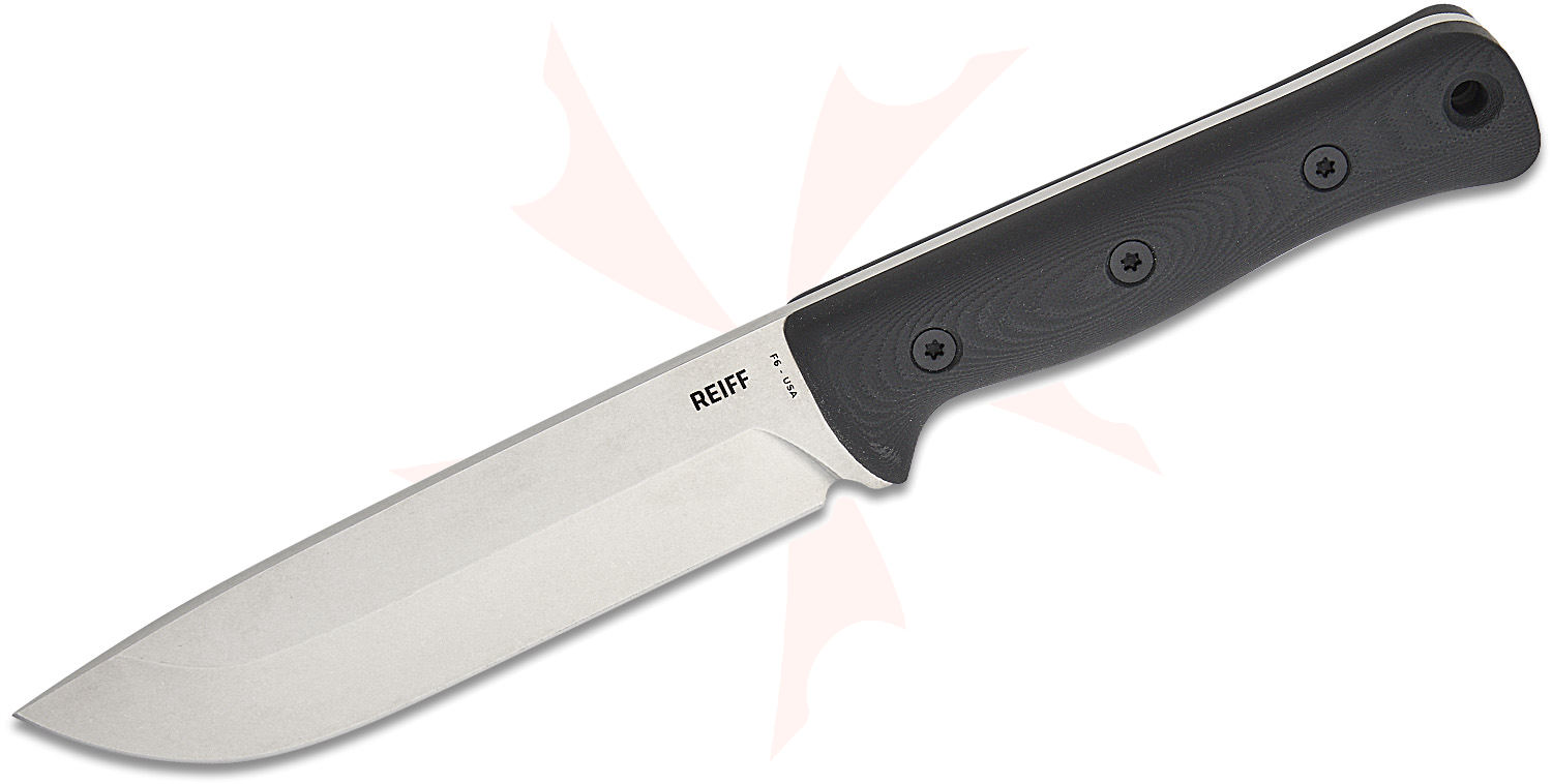 Reiff Knives F6 Leuku Saber Ground Fixed Blade Knife 6" CPM-MagnaCut ...