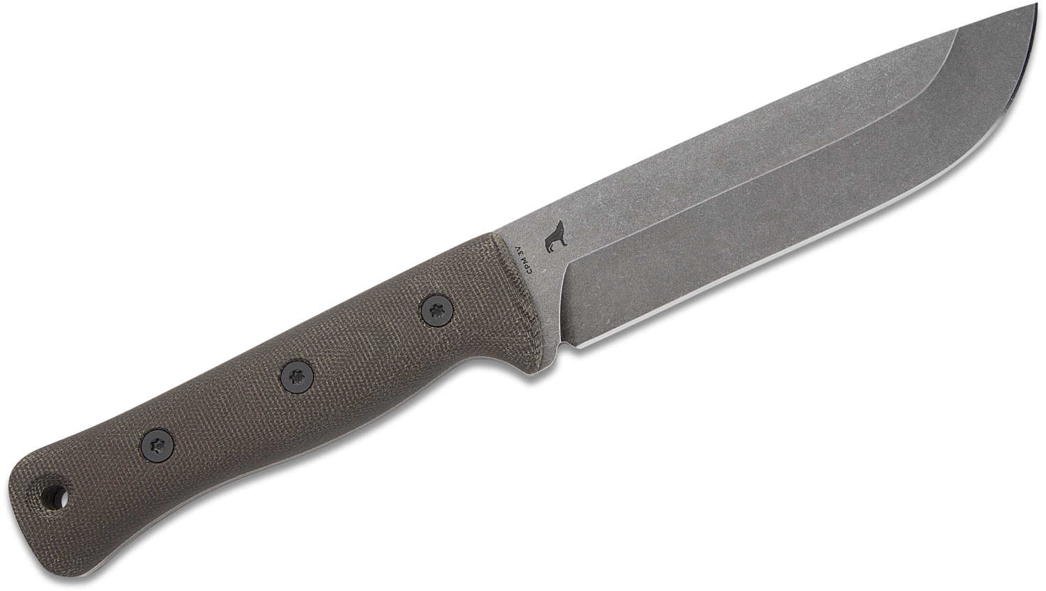 Reiff Knives F6 Leuku Fixed Blade Knife 6" CPM-3V Acid Stonewashed Drop ...