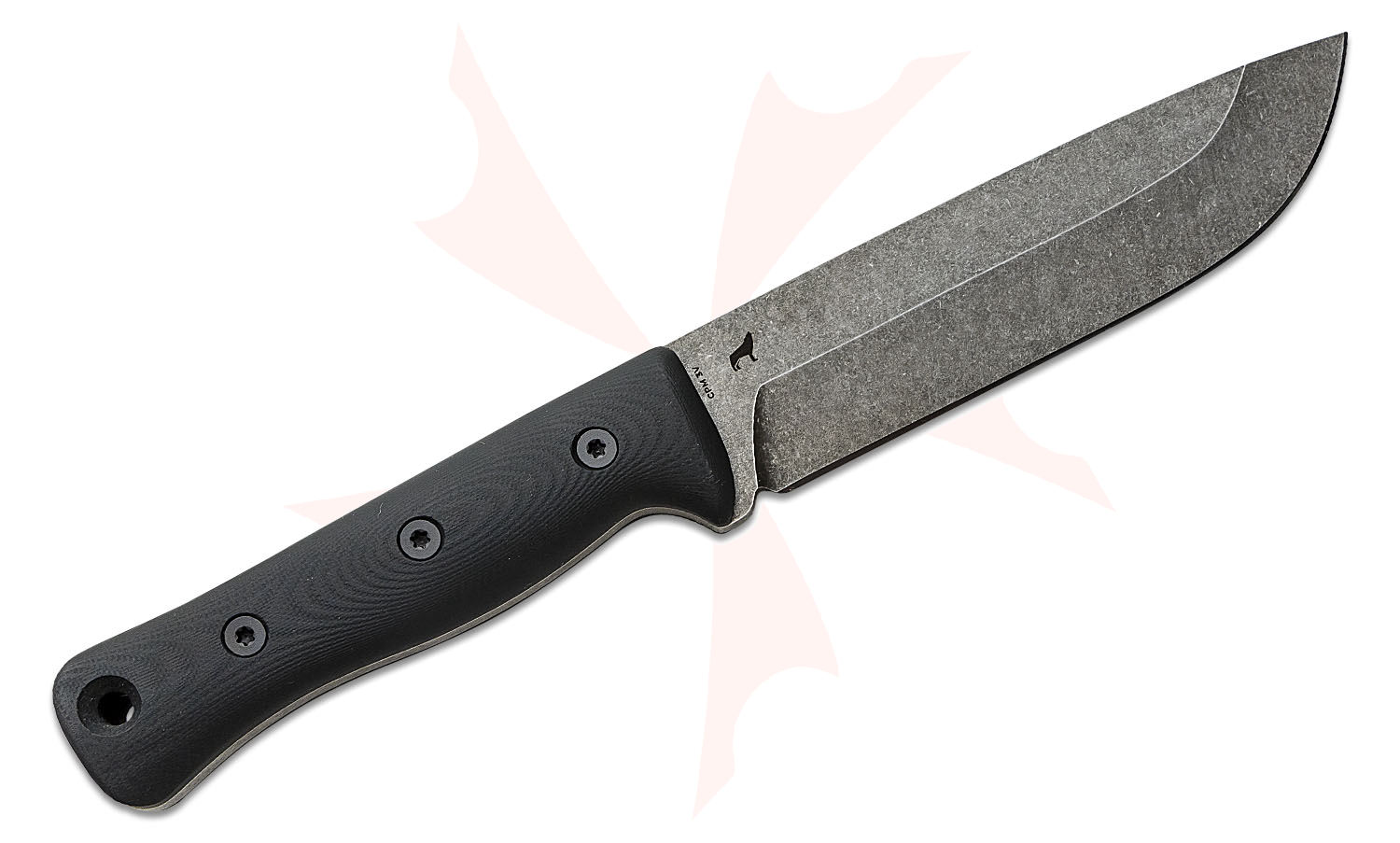 Reiff Knives F6 Leuku Fixed Blade Knife 6" CPM-3V Acid Stonewashed Drop ...