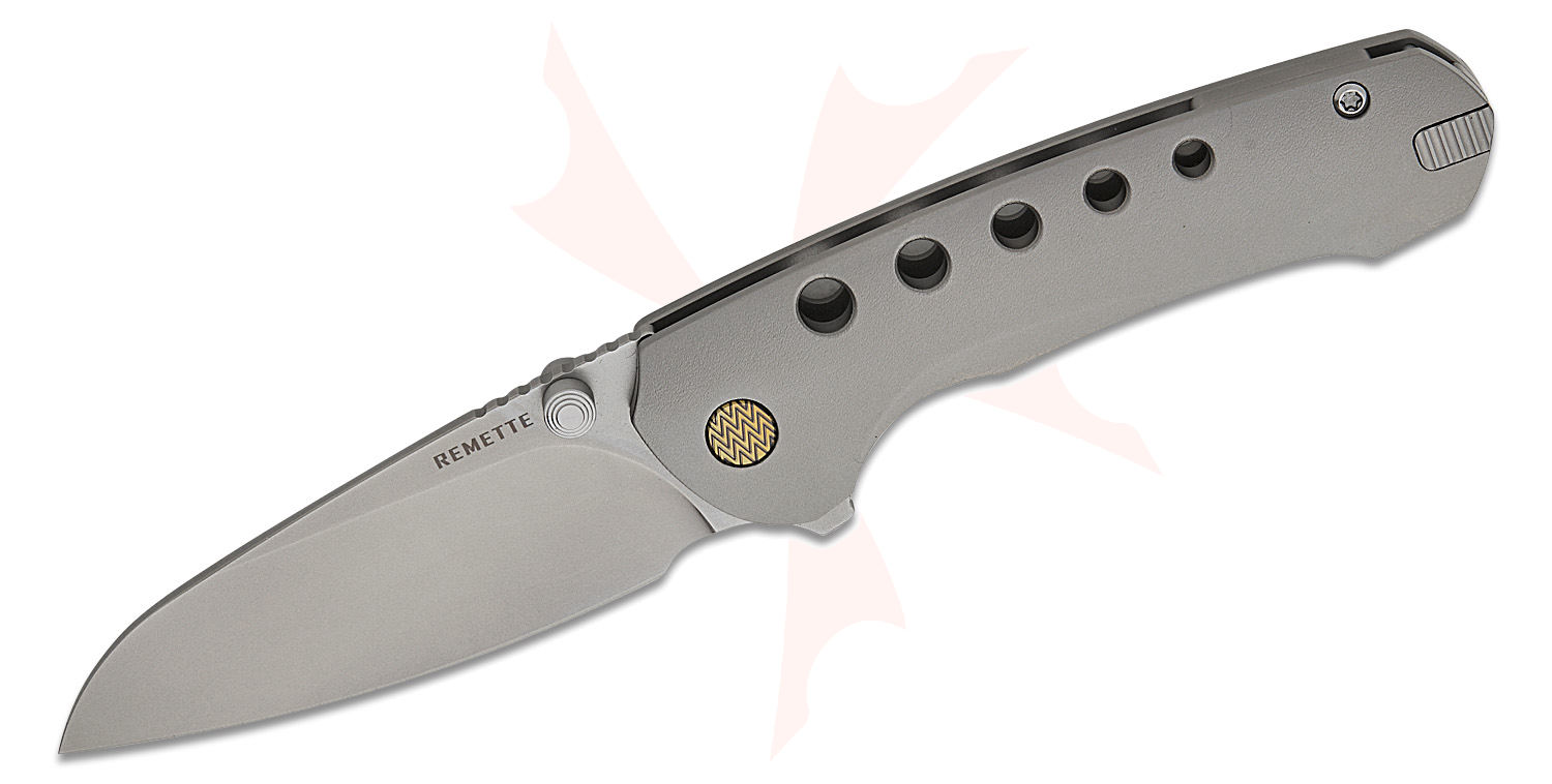 Remette Knives RT-Bee Flipper Knife 2.8" M390 Pearlescent Sheepsfoot ...