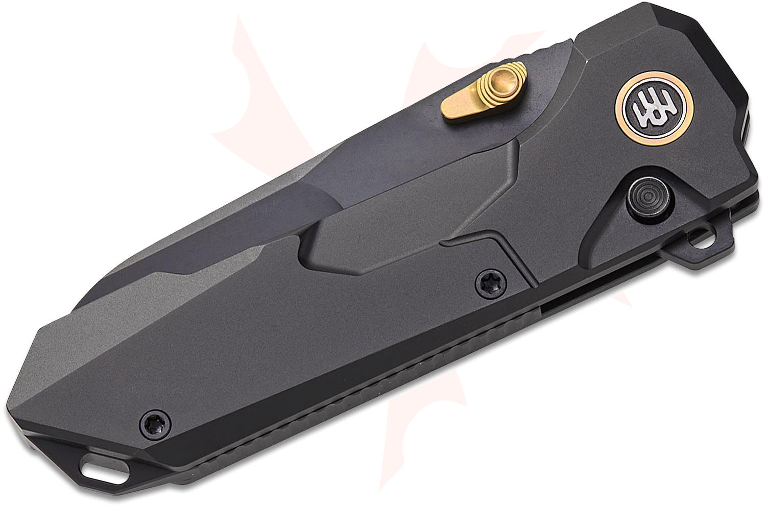 Remette Knives RT-Cosmic Button Liner Lock Flipper Knife 3" M390 Black ...