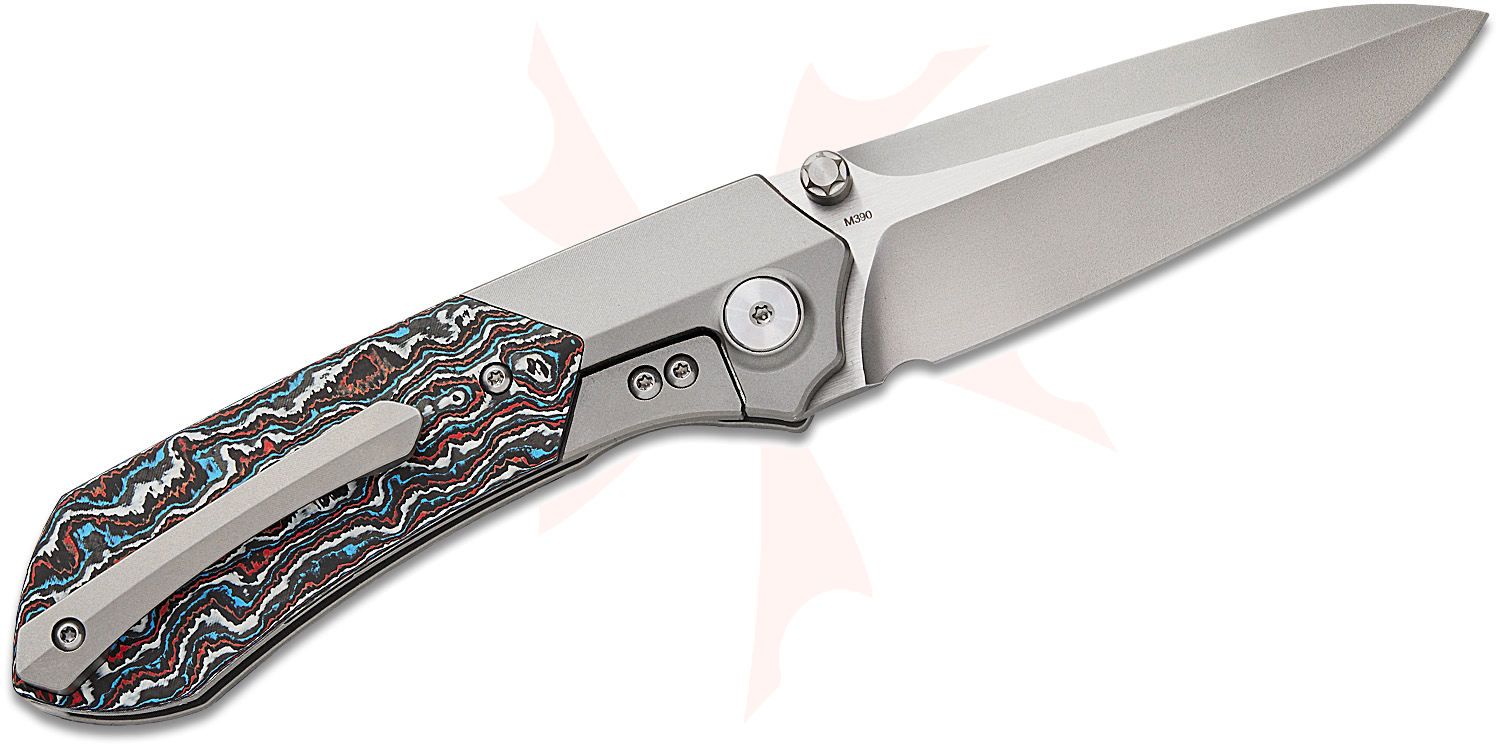 Remette Knives RT-Meteor Button Frame Lock Front Flipper Knife 3.25 ...