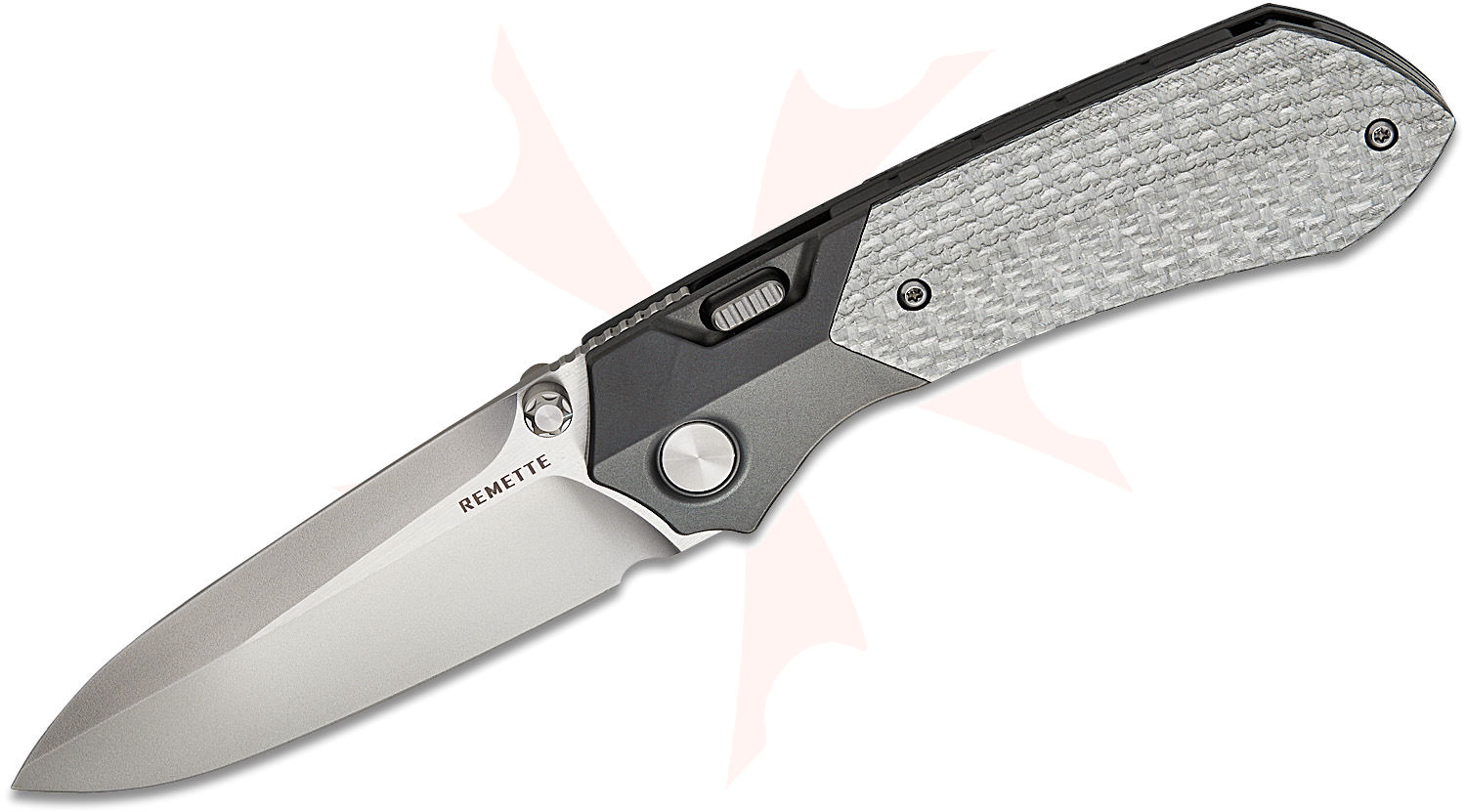 Remette Knives RT-Meteor Button Frame Lock Front Flipper Knife 3.25 ...