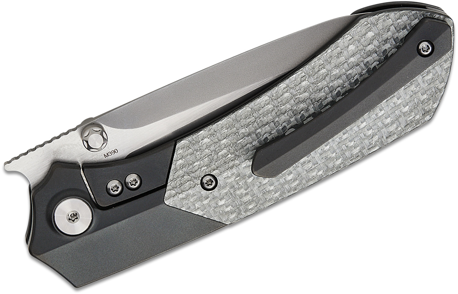 Remette Knives RT-Meteor Button Frame Lock Front Flipper Knife 3.25 ...