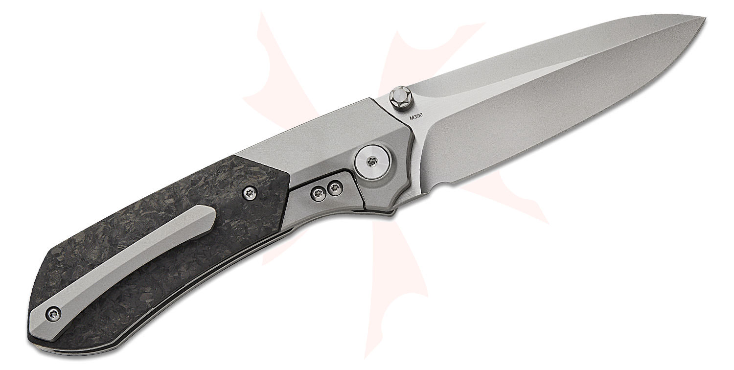 Remette Knives RT-Meteor Button Frame Lock Front Flipper Knife 3.25 ...