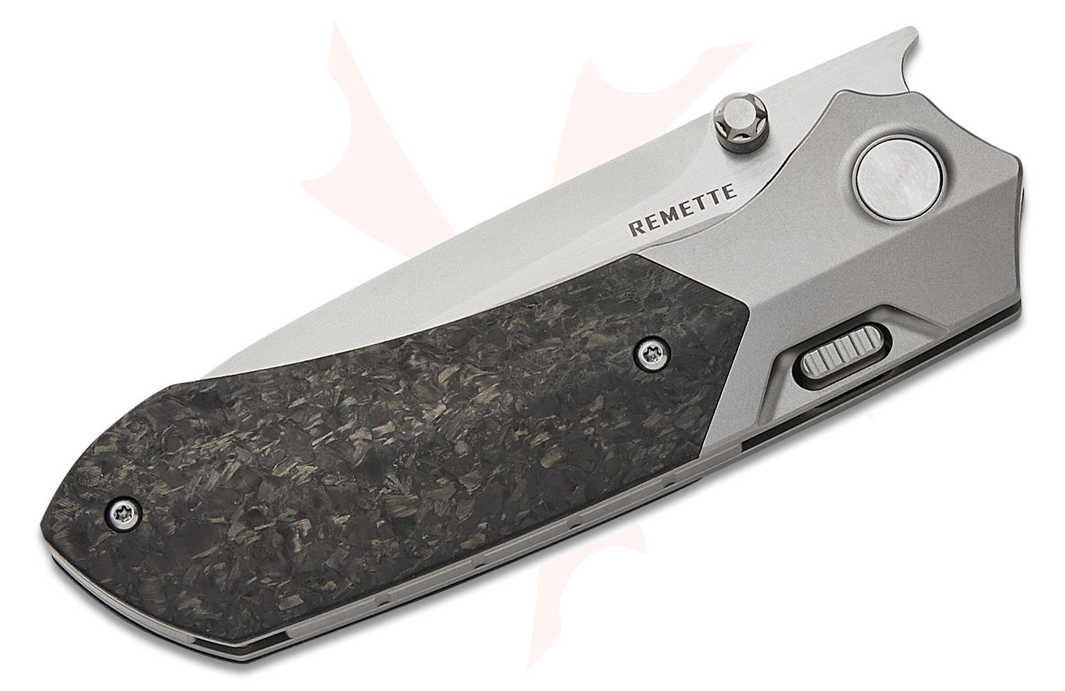 Remette Knives RT-Meteor Button Frame Lock Front Flipper Knife 3.25 ...