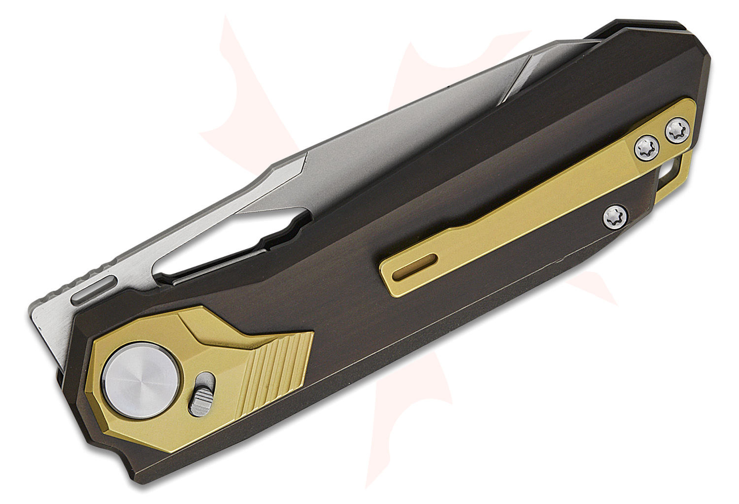 Remette Knives RT-Peregrine Falcon Button Liner Lock Front Flipper ...