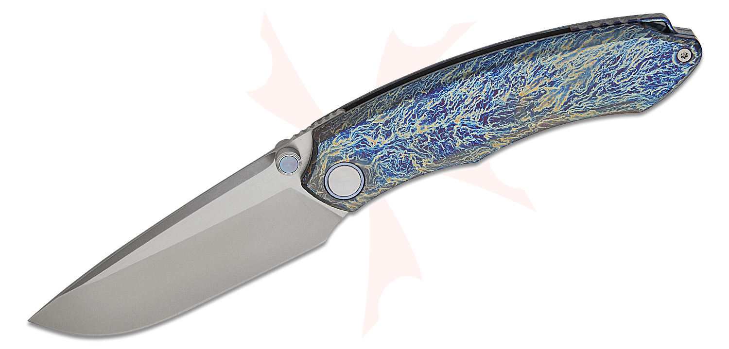 Remette Knives Wild Species Front Flipper Knife 3.35" M390 Pearlescent ...