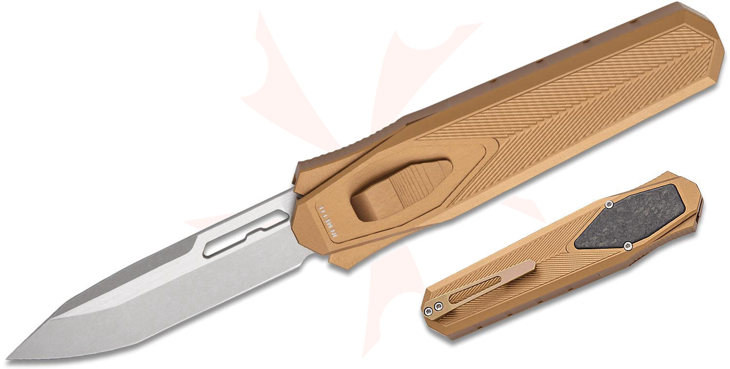 Remette Knives RT-Swordfish OTF Gravity Knife 3.15" 14C28N Two-Tone ...
