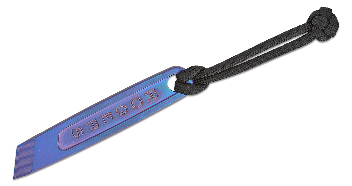 Richard Rogers Custom Kirri Kiridashi Fixed Blade Knife 0.55" Blurple ...