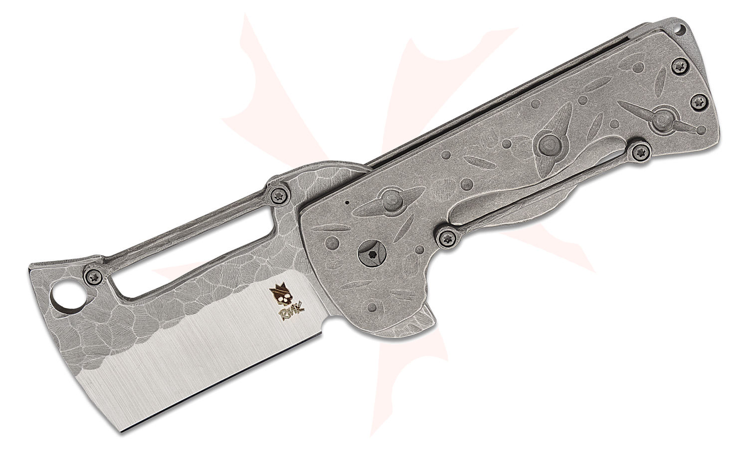 RichMade Knives Custom Large Zombie Killer Flipper 3.625" AEB-L Cleaver Blade with Suspension ...