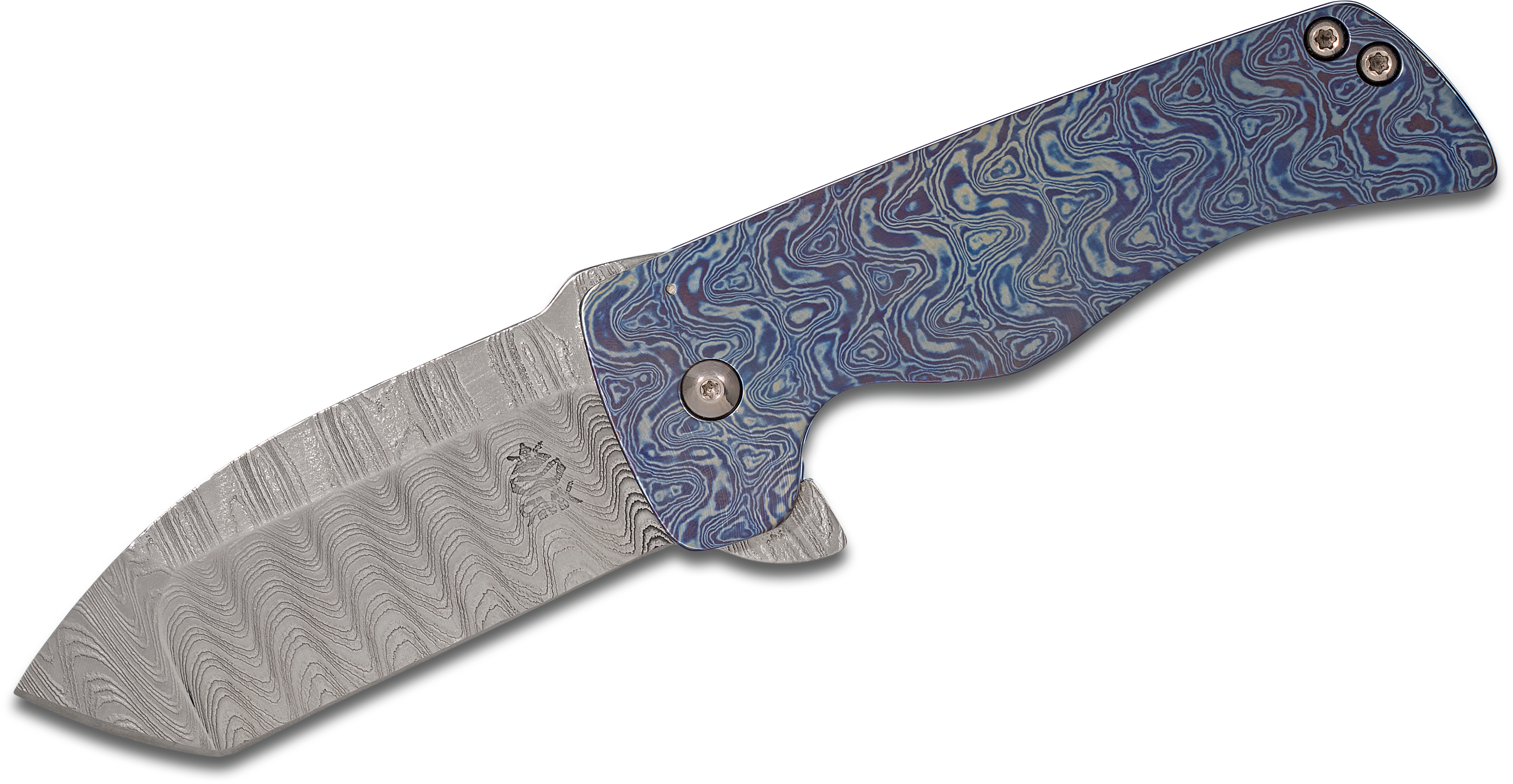 RichMade Knives Custom Grim Reaper Flipper 3.45" Polished Vegas Forge ...