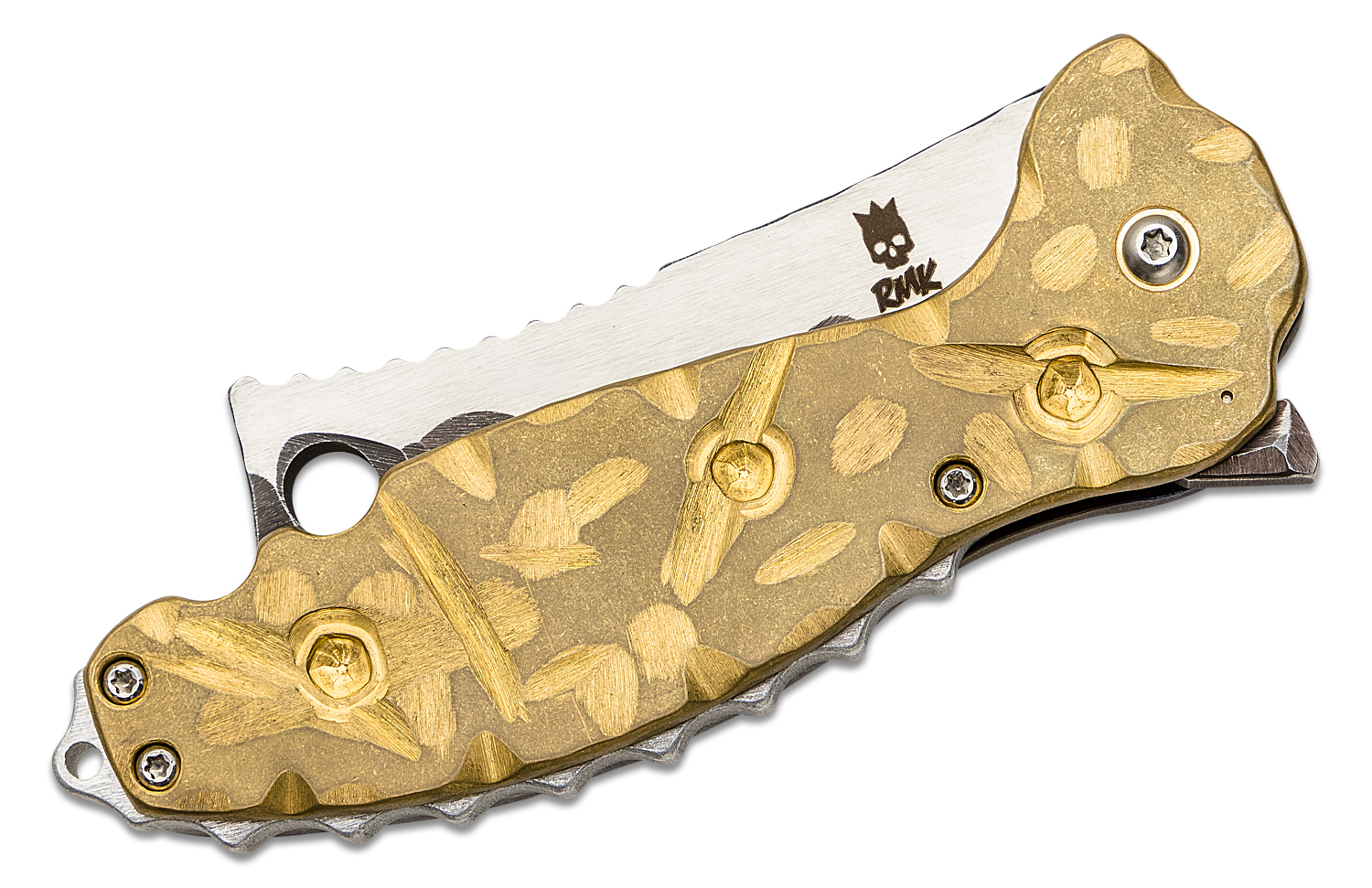 RichMade Knives Custom Large Ratchet Flipper Knife 4.125" 154CM Two ...