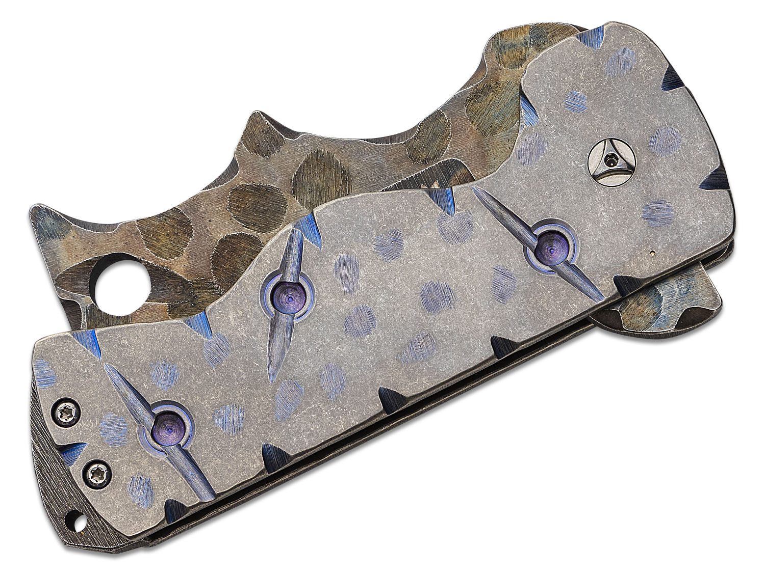 RichMade Knives Custom Large Zombie Killer Flipper Knife 3.625" D2 Precision Matthews Duplex ...