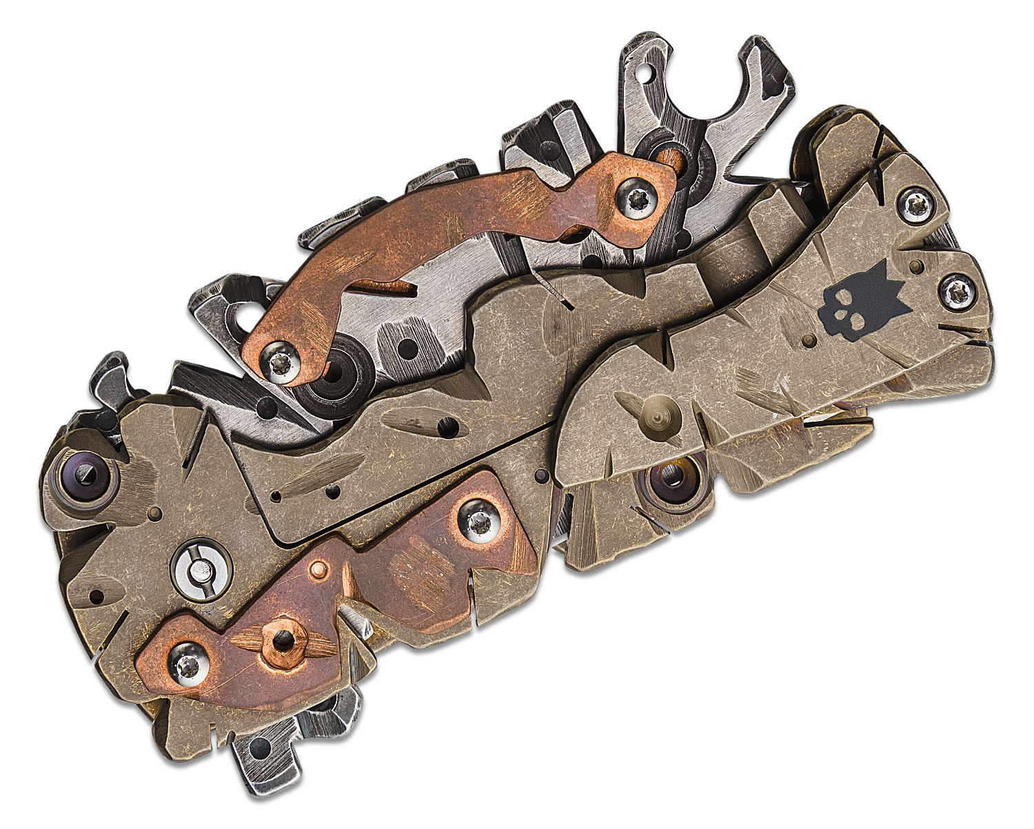 RichMade Knives Custom Large Zombie Killer Skeleton Flipper Knife 3.625 ...