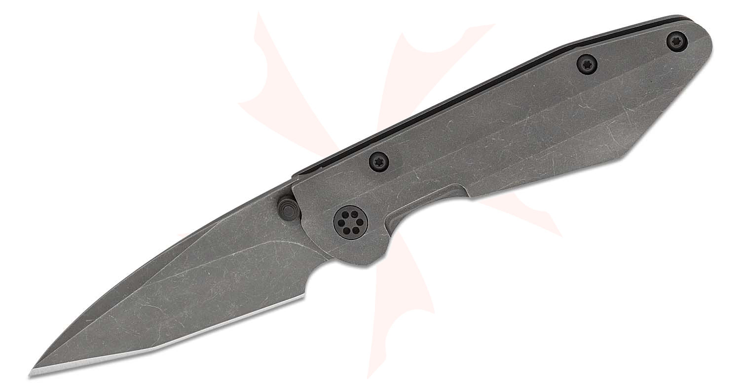 Rip Knives Custom Fury Folding Knife 3.25" CPM-MagnaCut Stoned Tanto ...