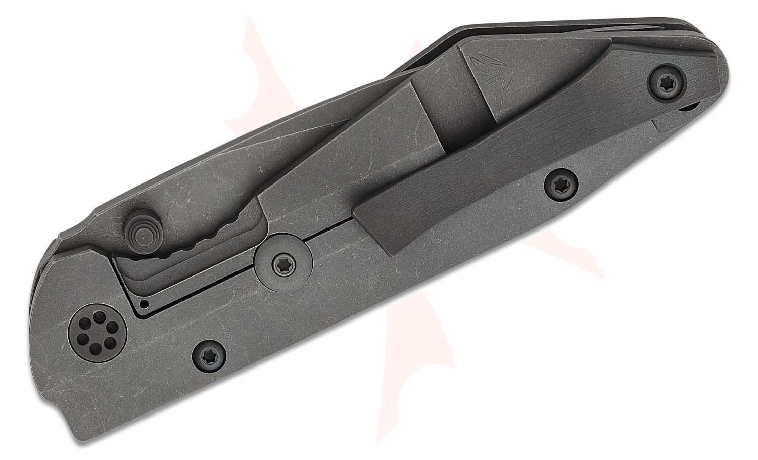 Rip Knives Custom Fury Folding Knife 3.25" CPM-MagnaCut Stoned Tanto ...