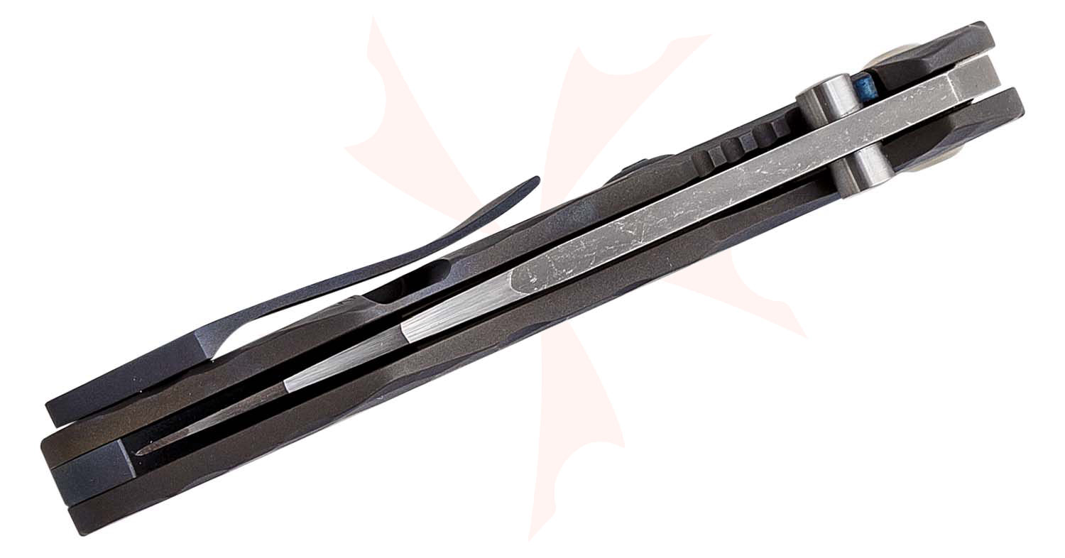 Rip Knives Custom Fury Folding Knife 3.75" S30V Two-Tone Dragon Spine ...