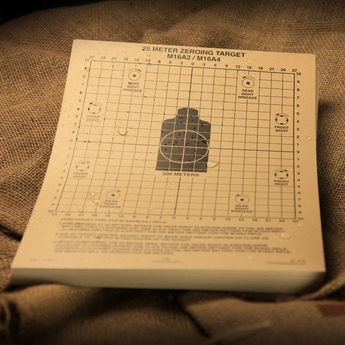 Rite in the Rain 25 Meter M4/M16 Carbine Zeroing Target 8-1/2" x 11 ...