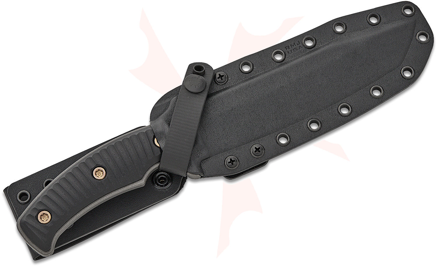 RMJ Tactical Combat Asia Fixed Blade Knife 7.125" 80CRV2 Tungsten Tanto ...