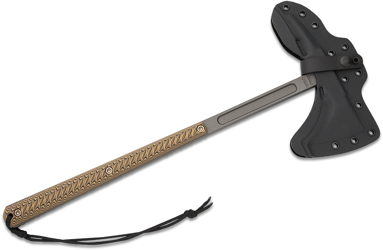 RMJ Tactical Eagle Talon Tomahawk 18" Overall, Tungsten Cerakote, Hyena ...