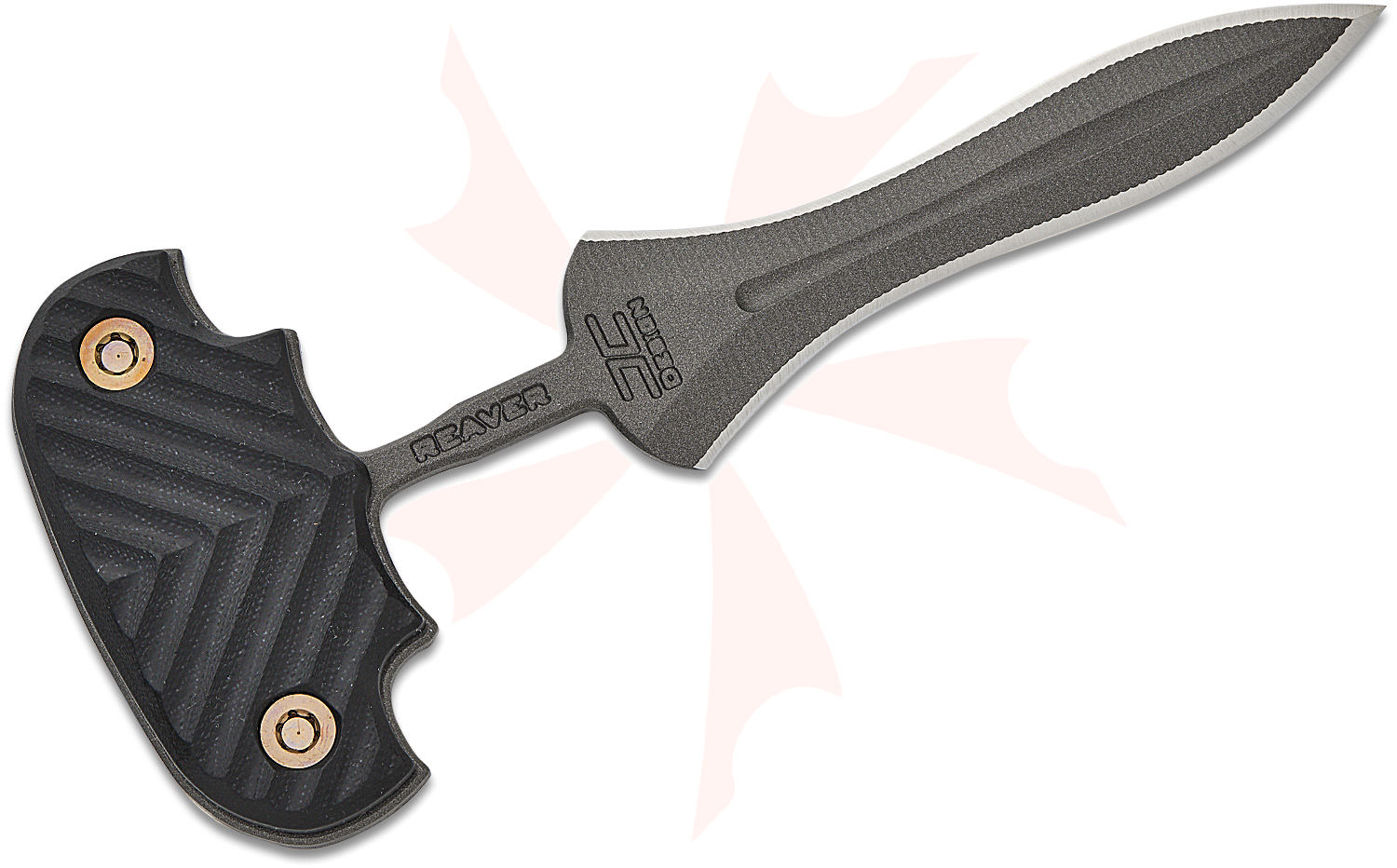 RMJ Tactical Reaver Push Dagger 4.25" Nitro-V Tungsten Double Edge ...