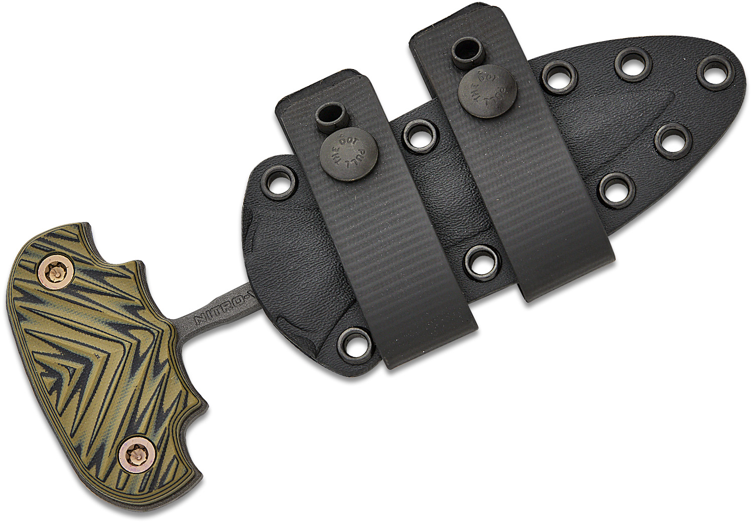 RMJ Tactical Reaver Push Dagger 4.25" Nitro-V Tungsten Double Edge ...